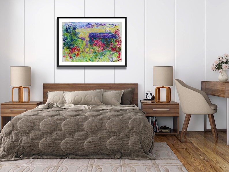 Claude Monet 'house Through the Roses': French Impressionist Rural ...