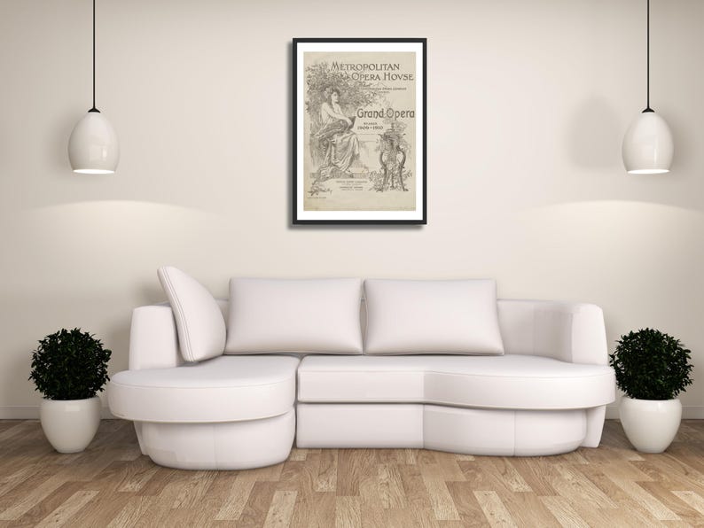 Vintage Metropolitan Opera House Poster: New York Theatre Giclee Print ...