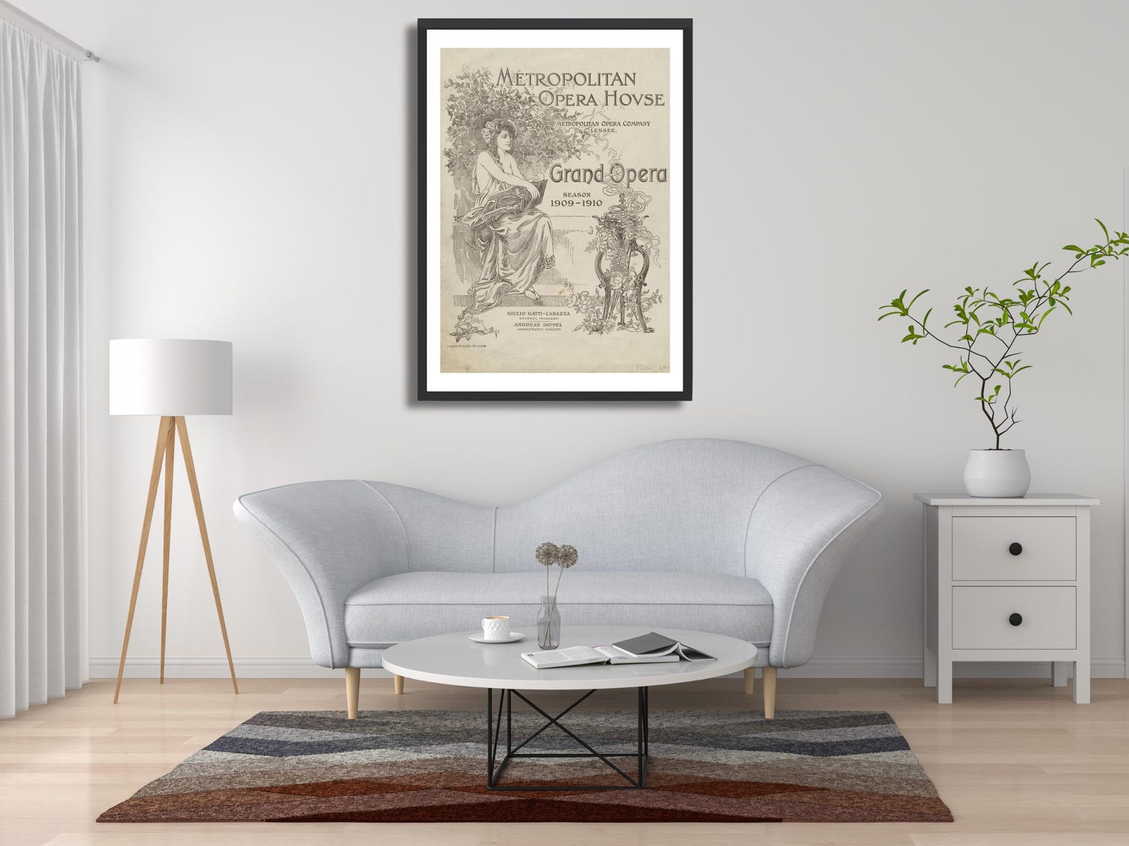 Vintage Metropolitan Opera House Poster: New York Theatre Giclee Print ...