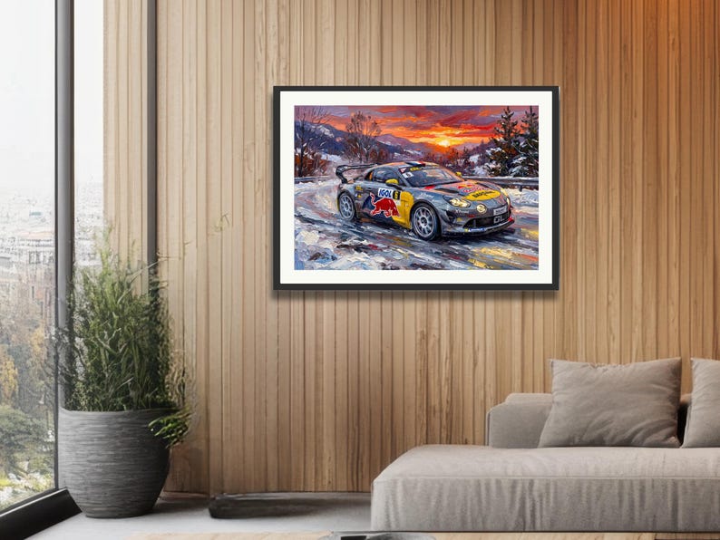 Sébastien Loeb Alpine A110 RGT+ Rally Car: Rallye Mont-blanc Morzine ...
