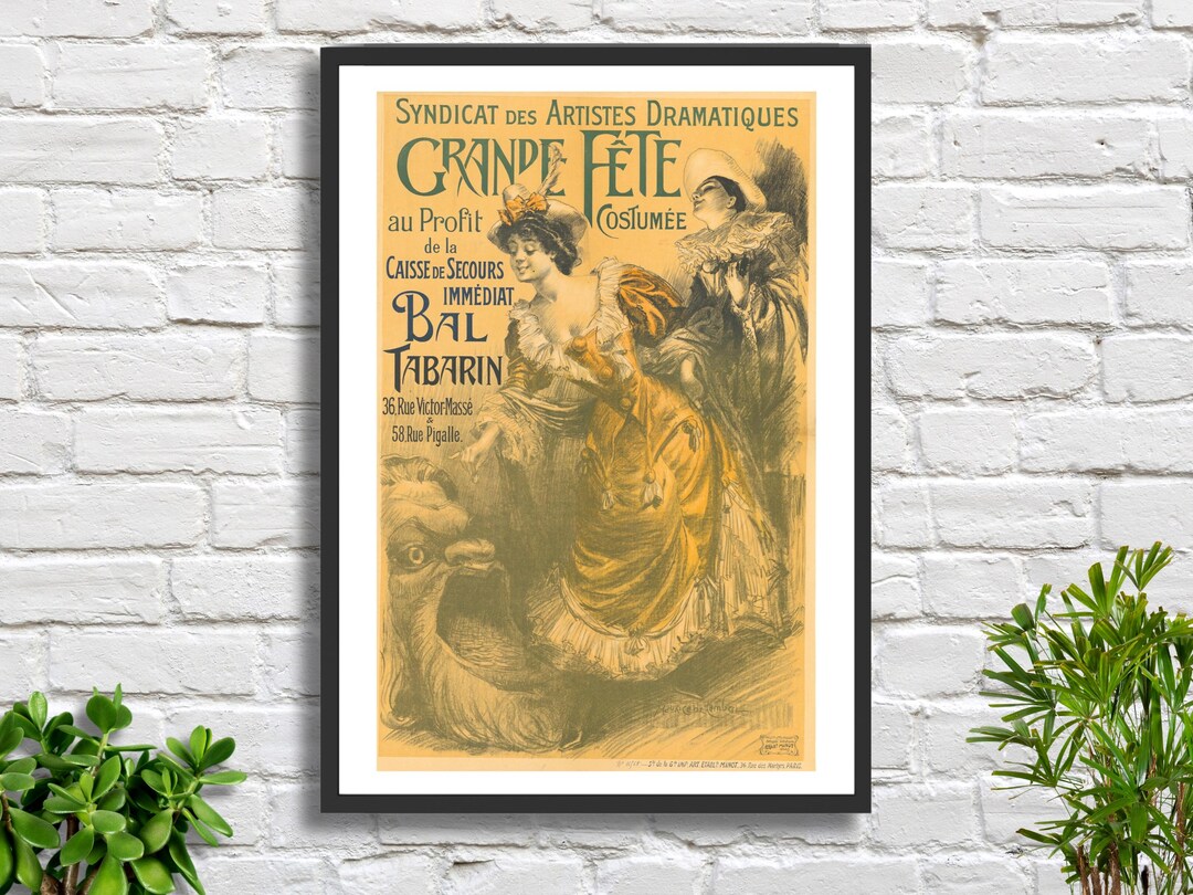 Vintage French Concert Poster: Maurice De Lambert Giclee Print - Etsy