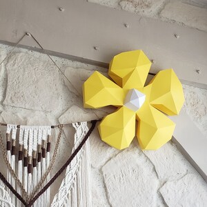 Retro Flower 3D Papercraft. You Get a SVG and PDF Digital File ...