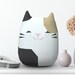 Round Cat 3D Papercraft. You Get an SVG DXF PDF Digital File Template ...