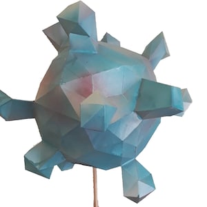 Virus 3d Papercraft. You Get PDF Digital File Templates and ...