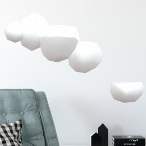 Cloud Shelves 3d Papercraft Model. You Get PDF Digital File - Etsy