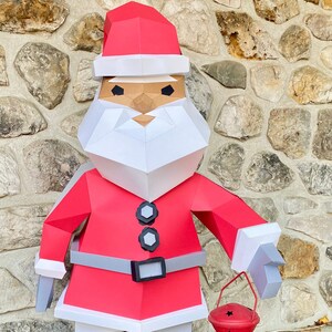 Santa Full BIG 3D Papercraft. DIY Santa Get PDF Digital File Pattern ...