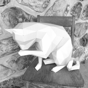 Licky Kitty Papercraft. You Get SVG, PDF Digital File Templates and ...