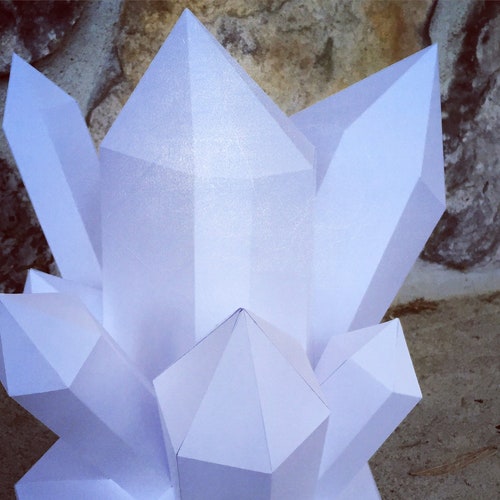 Crystal Papercraft. With This Purchase You Get SVG and PDF - Etsy