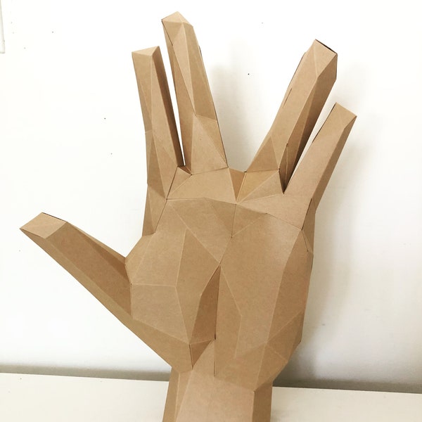 Zombie Hand Sculpture Paper Craft Model Digital Download PDF - Etsy Canada