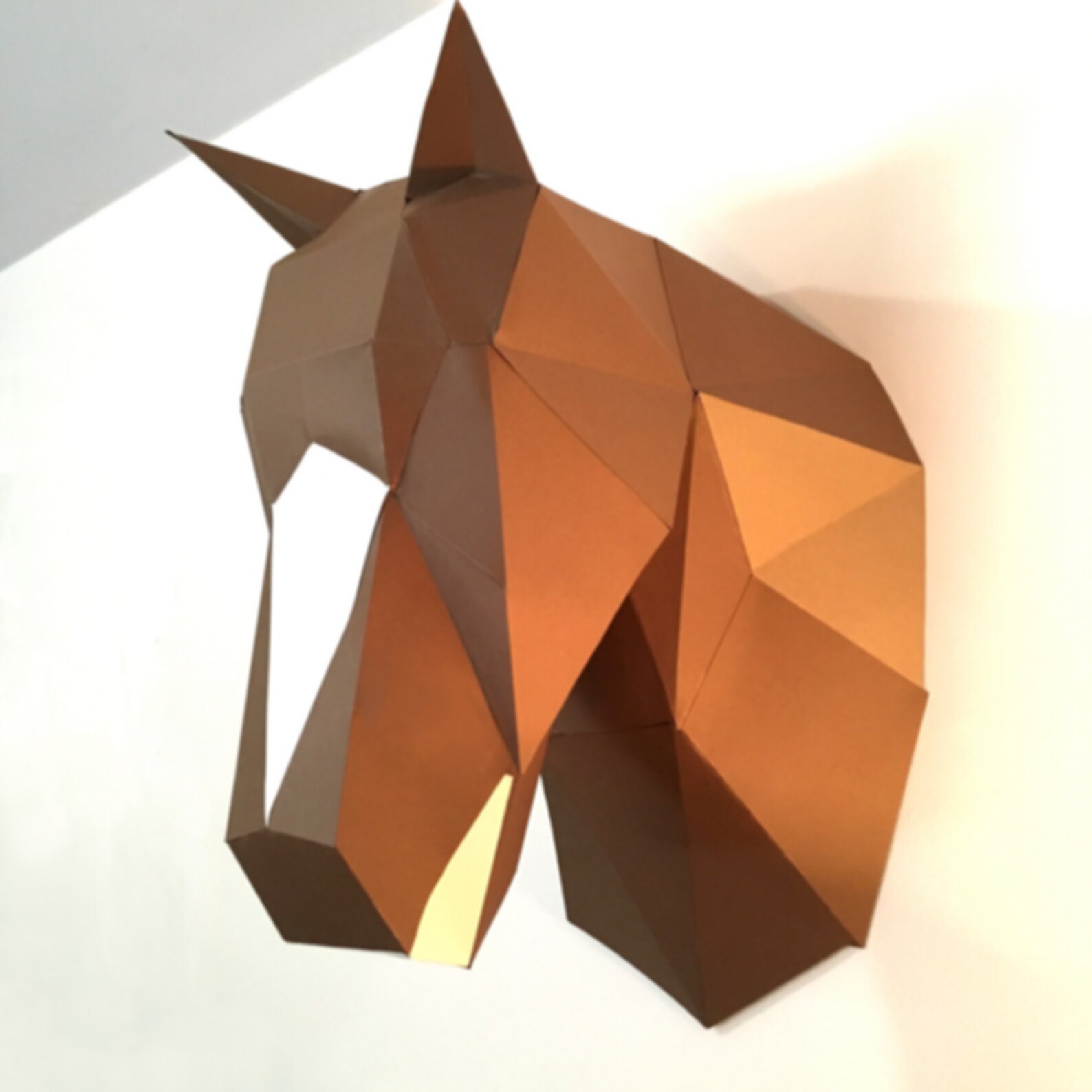 Horse Papercraft. You Get a PDF Digital File With Templates | Etsy