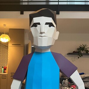 Footballer Soccer Player- 3D Papercraft. You Get PDF Digital File ...