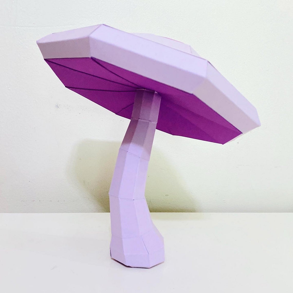 Mushroom Long 3d Papercraft. You Get SVG and PDF Digital File Templates ...