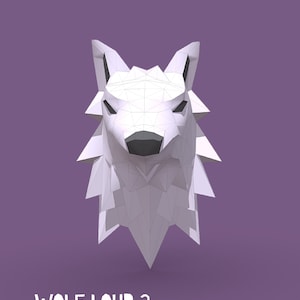 Wolf Alpha Couple 3D Papercraft. You Get SVG, PDF Digital File ...