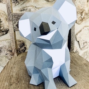 Baby Koala 3D Papercraft. You Get a SVG and PDF Digital File Templates ...