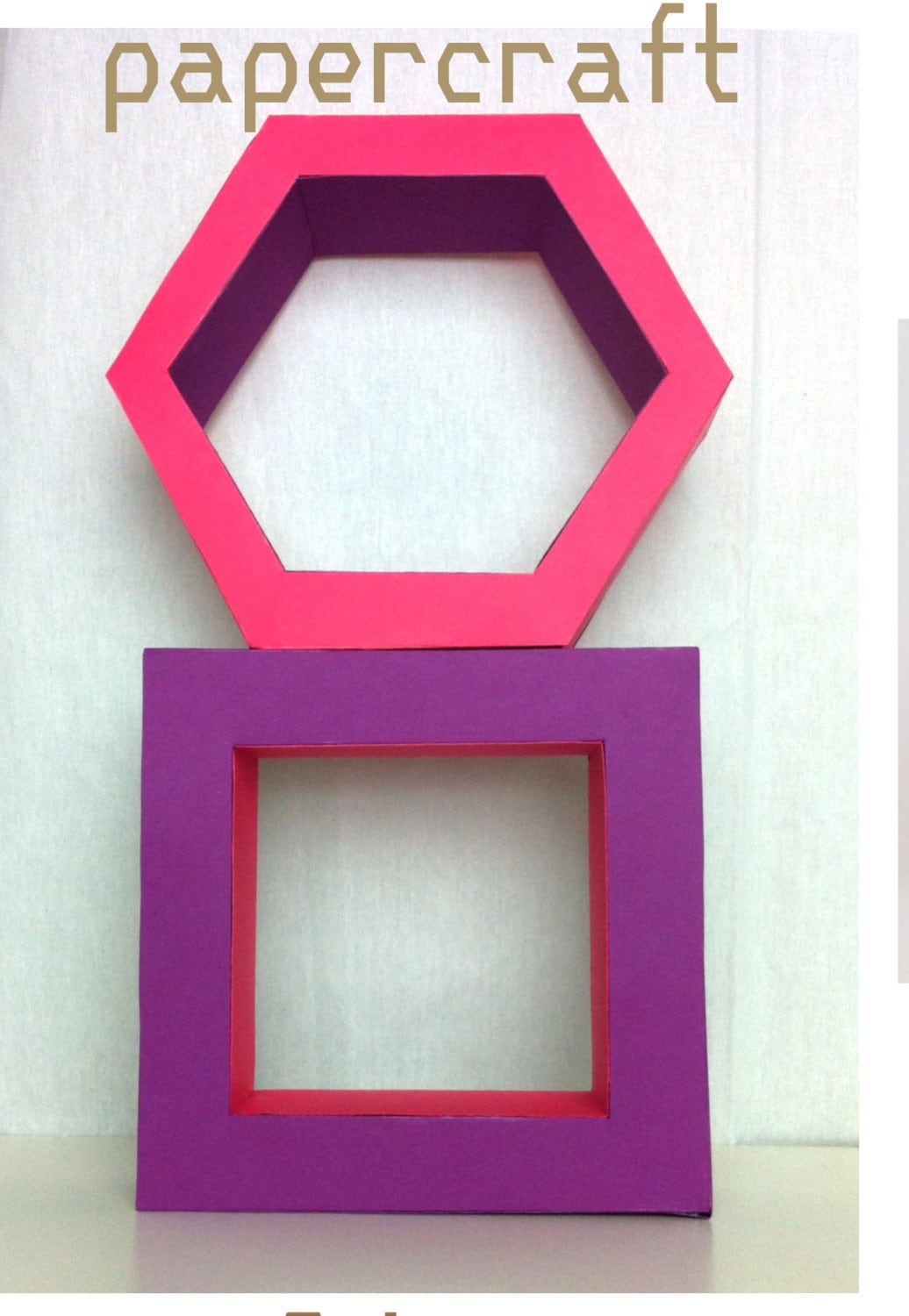 Geo Shelves 3d Papercraft. You Get SVG and PDF Digital File - Etsy