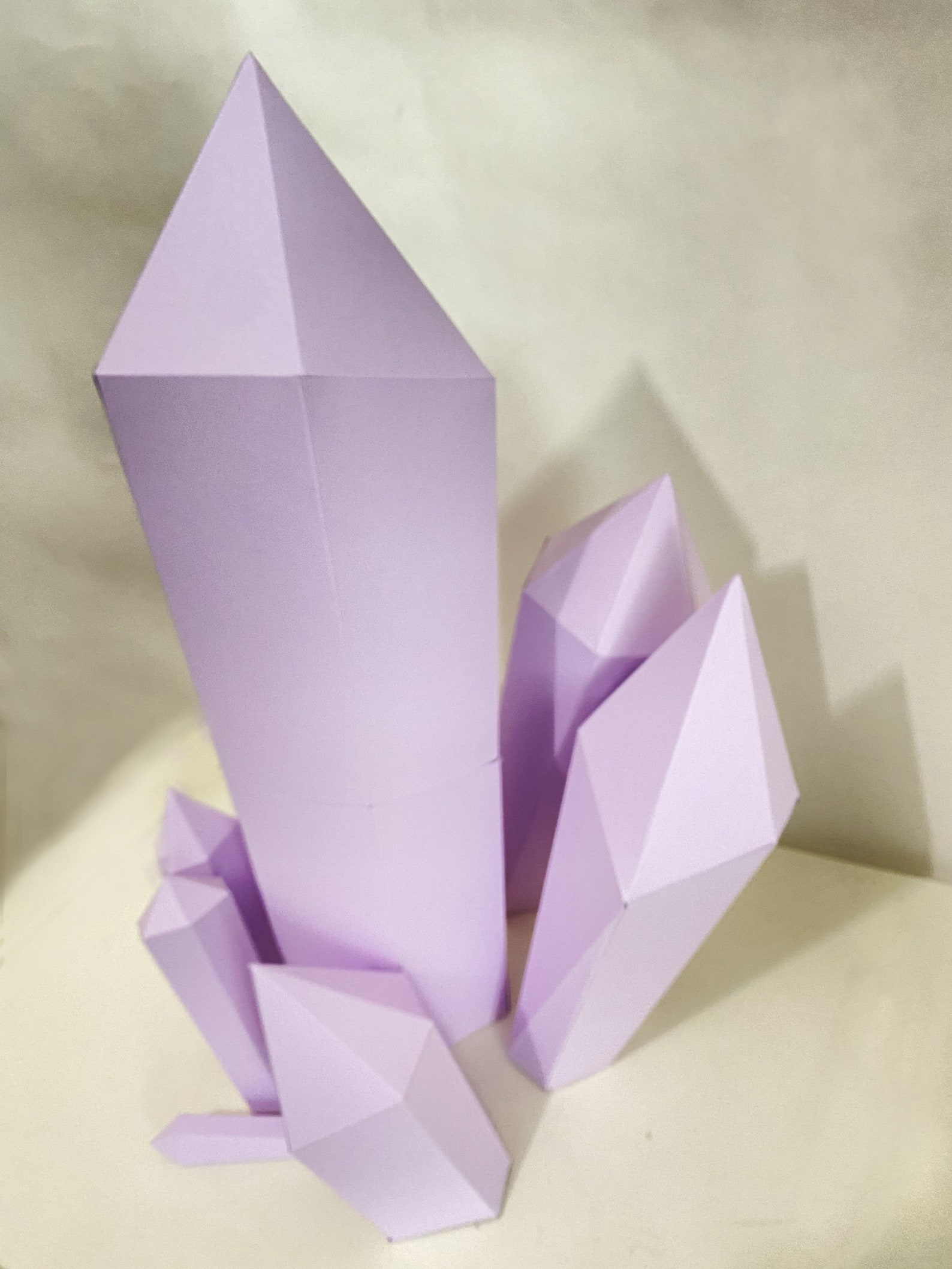 Crystals 3D Papercraft. (set of 7) With This Purchase You Get DXF, SVG ...