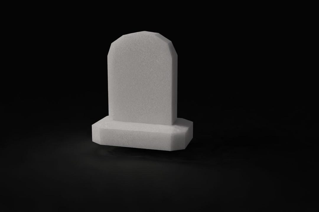 Tombstone, 3D Papercraft. 2 Patterns Get SVG, PDF Digital File Pattern ...