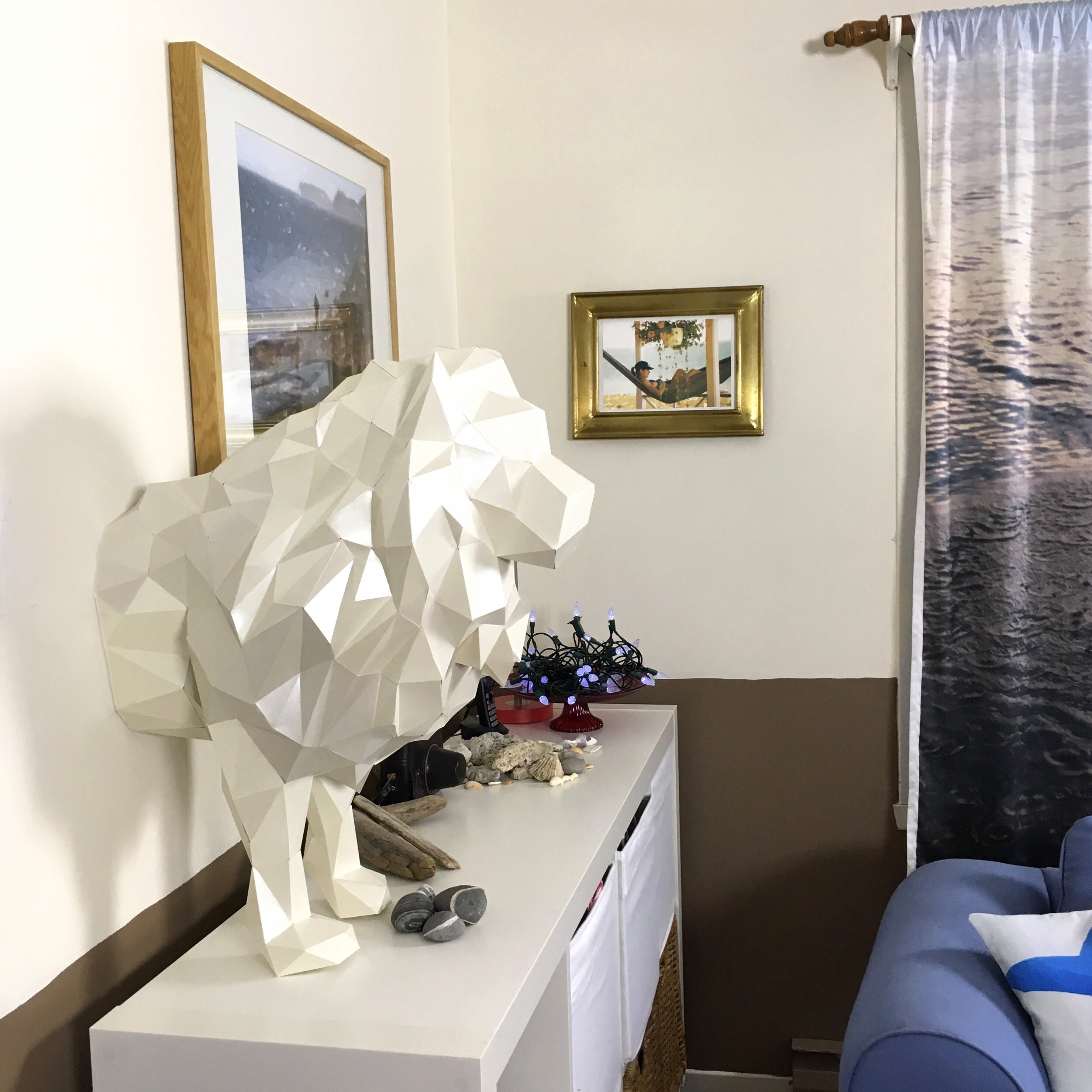 Lion 3D Papercraft Model. You Get 2 Separate SVG and PDF - Etsy Canada