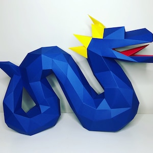 Dragon Snake 3d Papercraft. You Get SVG PDF Digital File Templates and ...