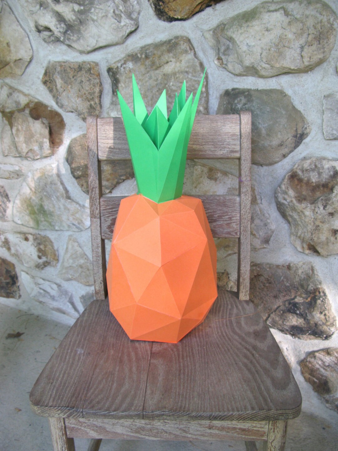 Pineapple 3d Papercraft. You Get a PDF Digital File With Templates and ...