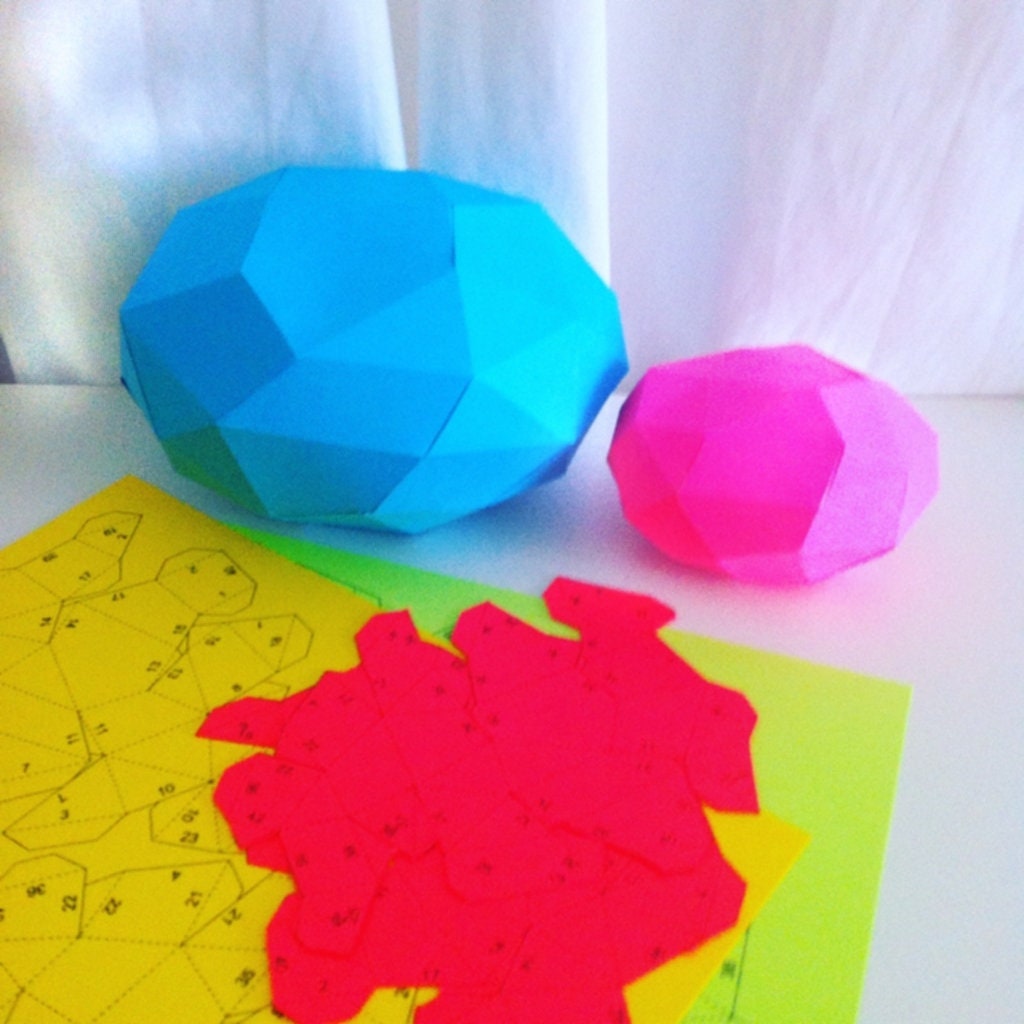 Bunny Together Family 3d Papercraft Parent Baby. You Get a | Etsy