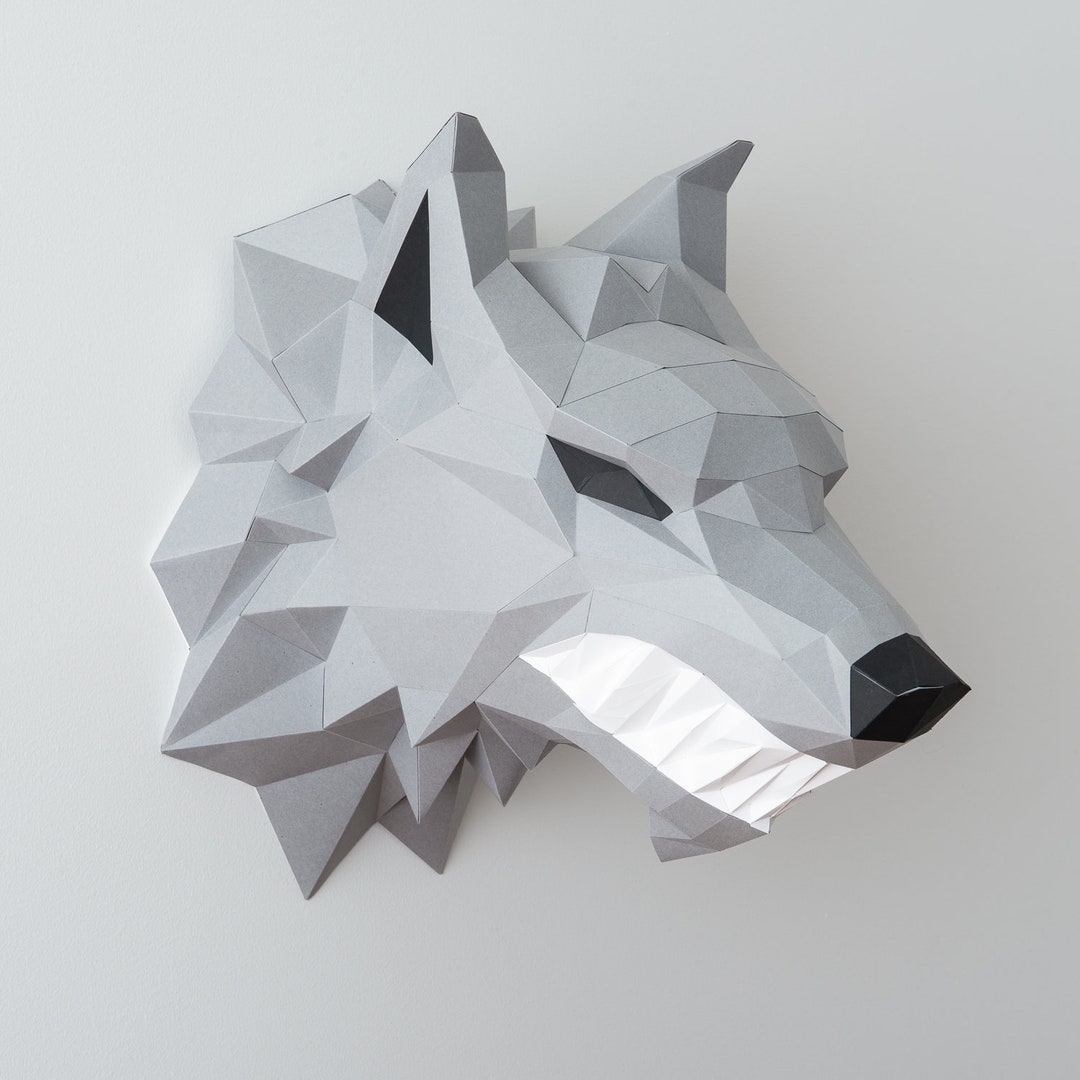 Wolf 3d Papercraft. You Get SVG, PDF Digital File Templates and ...