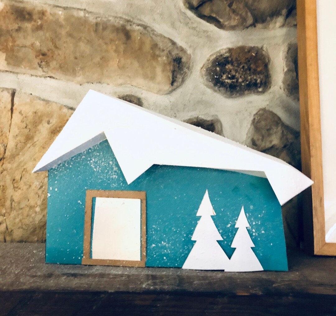 Snowy Home 3d Papercraft. You Get a PDF Digital File Template and ...