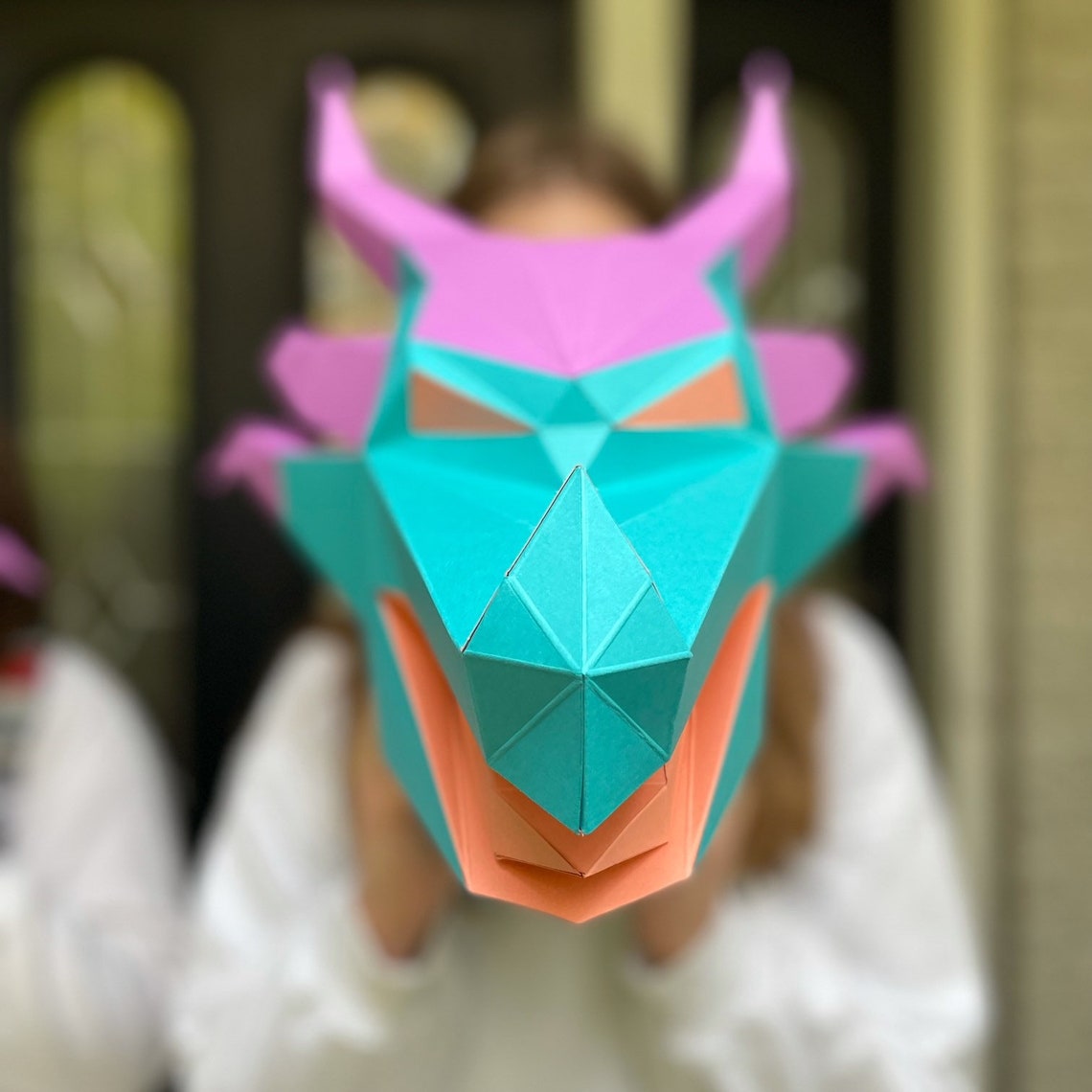 Dragon Head 3d Papercraft. You Get a PDF, SVG Digital File Template and ...
