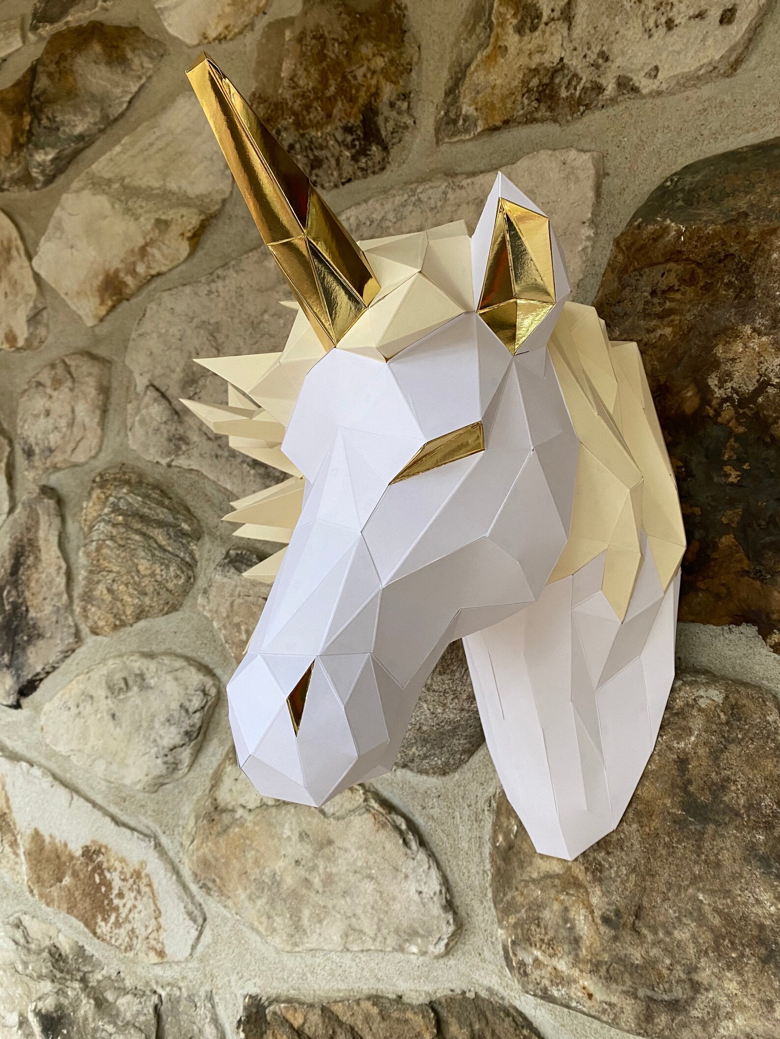 Unicorn Papercraft. Mystical Spirit PDF and SVG Digital File - Etsy