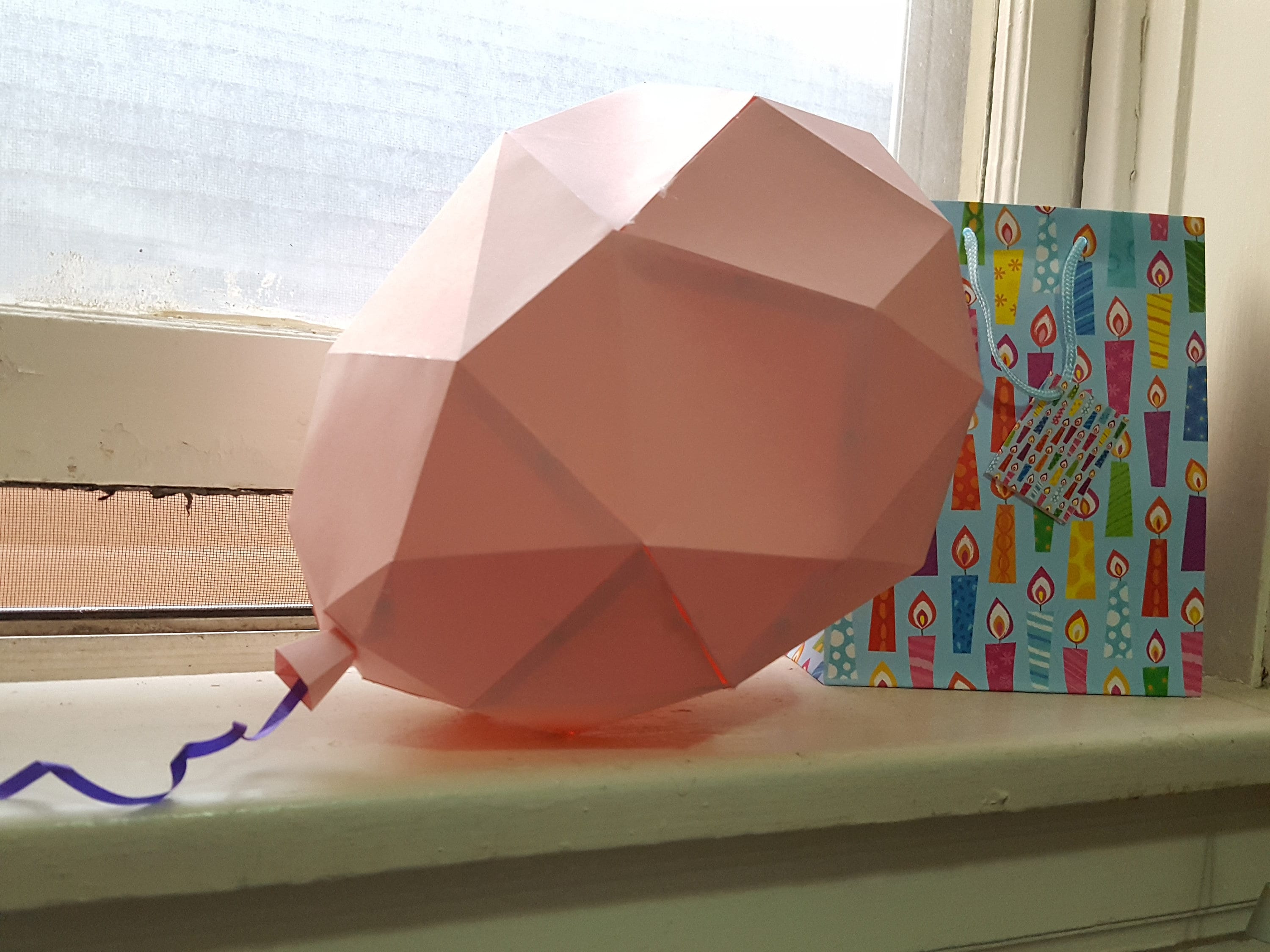 Balloon 3d Papercraft. You Get PDF & SVG Digital Downloadable Files for ...