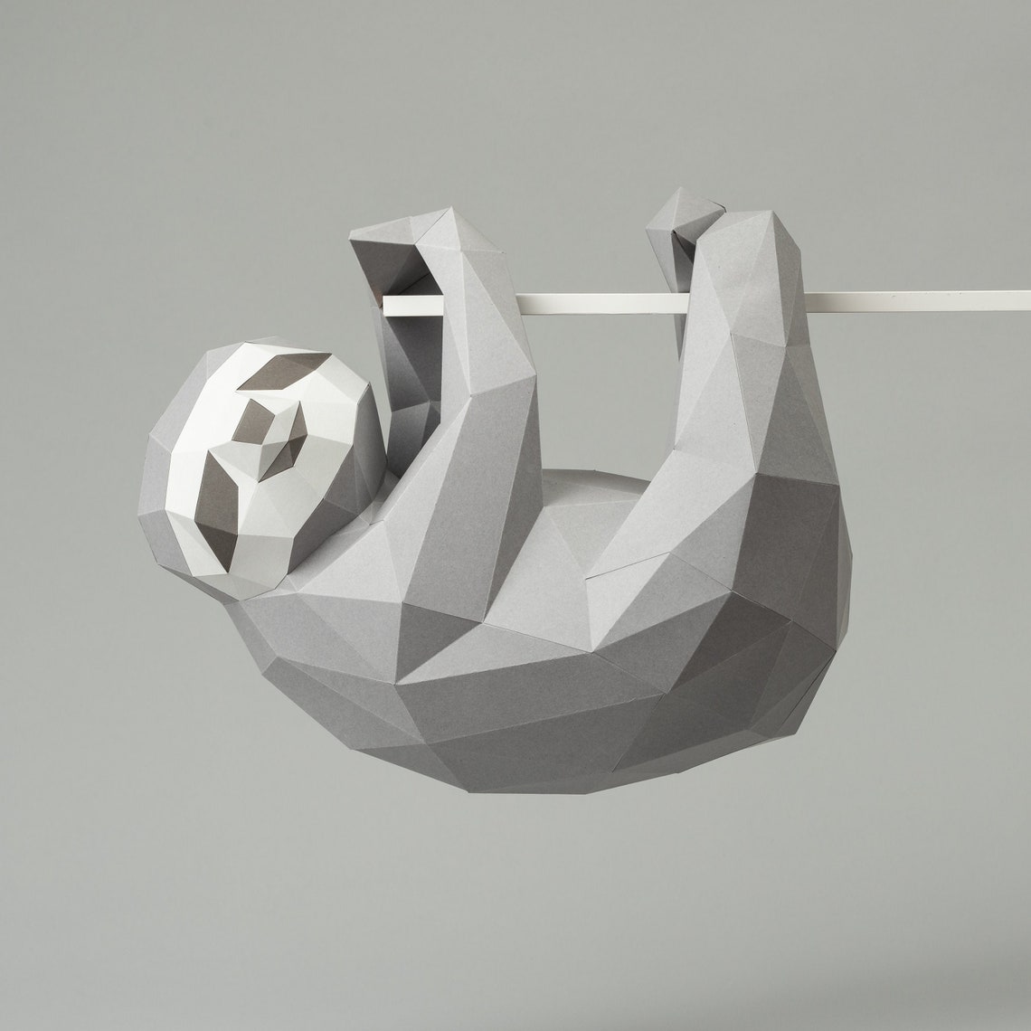 Hanging Sloth 3D Papercraft. You Get SVG and PDF Digital Downloadable ...