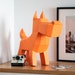 Cartoon Dog Papercraft. You Get a PDF Digital File Template and ...