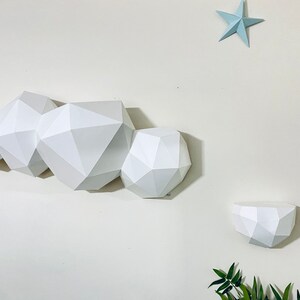Cloud Shelves 3d Papercraft Model. You Get SVG, PDF Digital File ...