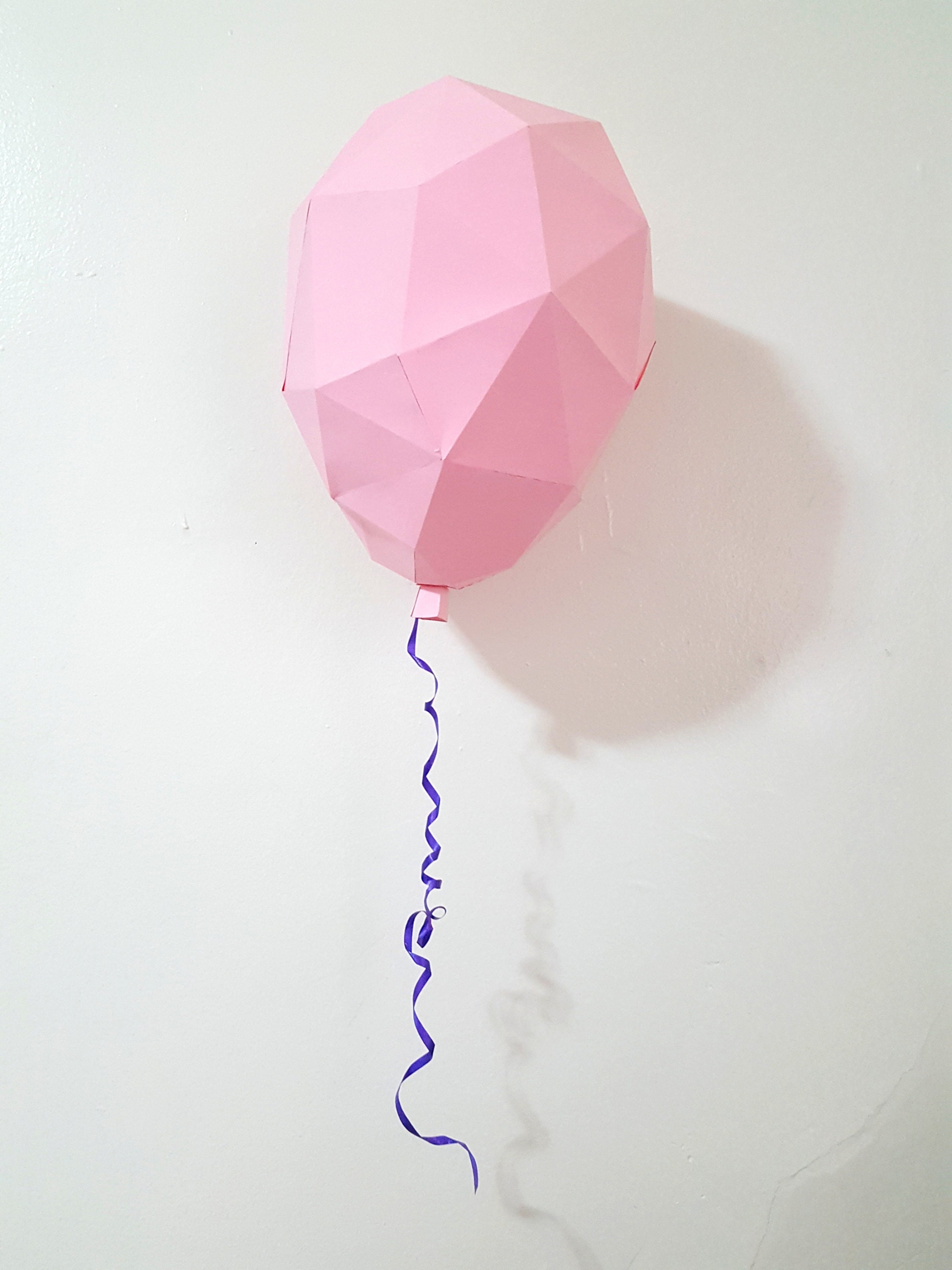 Balloon 3d Papercraft. You Get PDF & SVG Digital Downloadable Files for ...