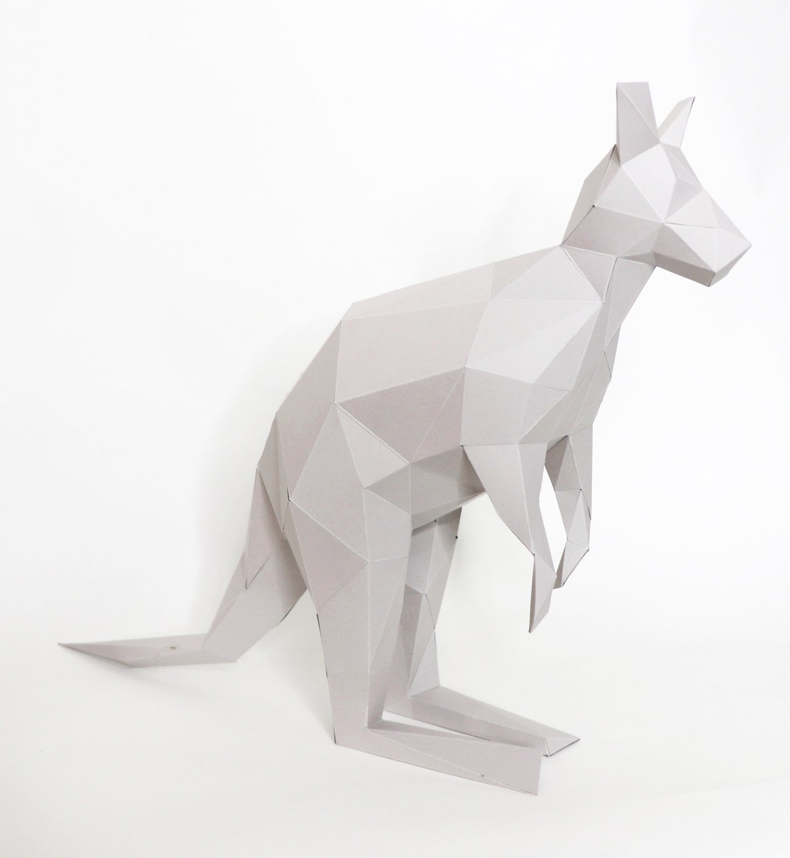 Kangaroo 3D Papercraft. You Get a PDF Digital File Templates - Etsy