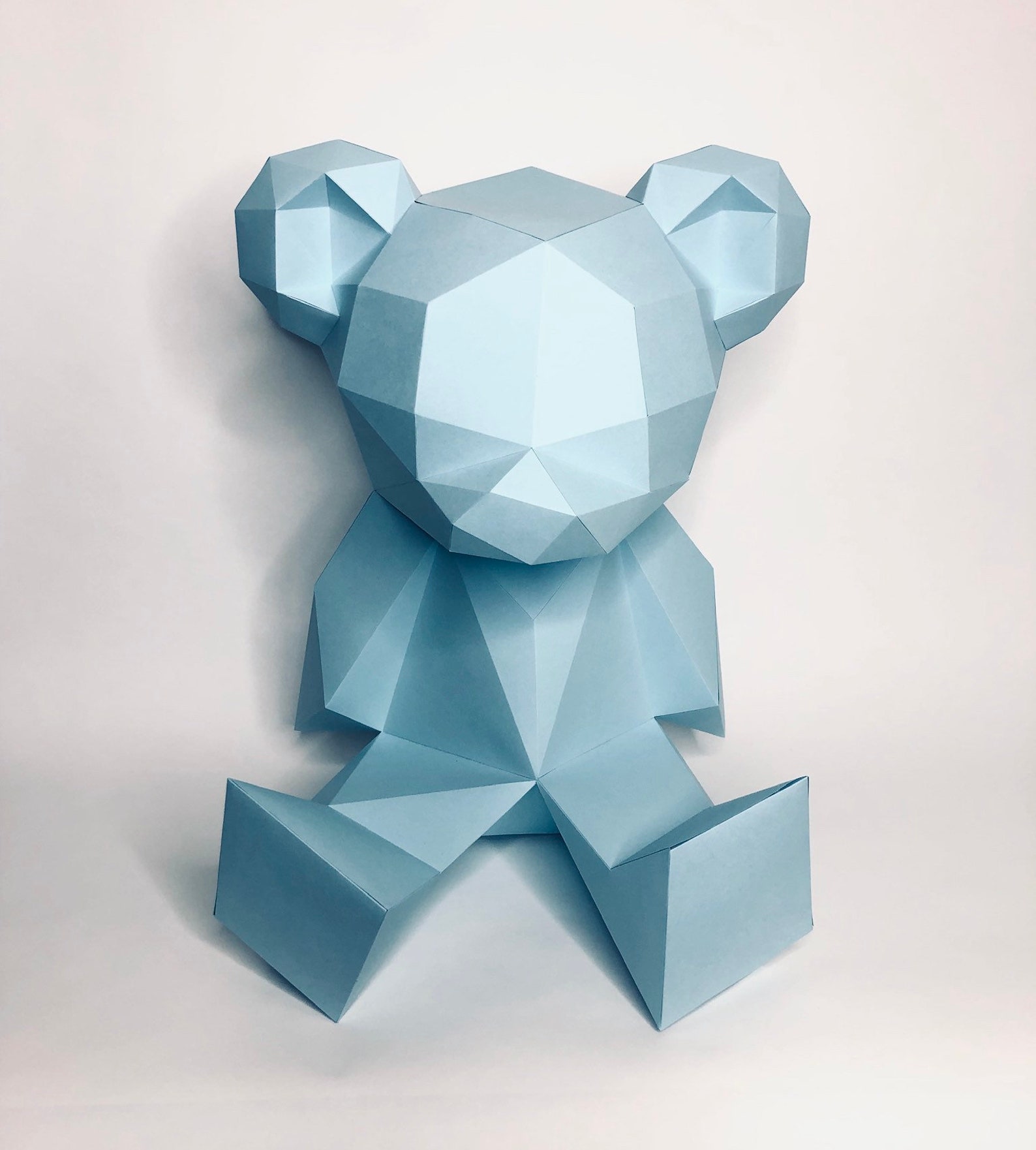 Teddy Bear 3d Papercraft. You Get PDF Digital File With This - Etsy