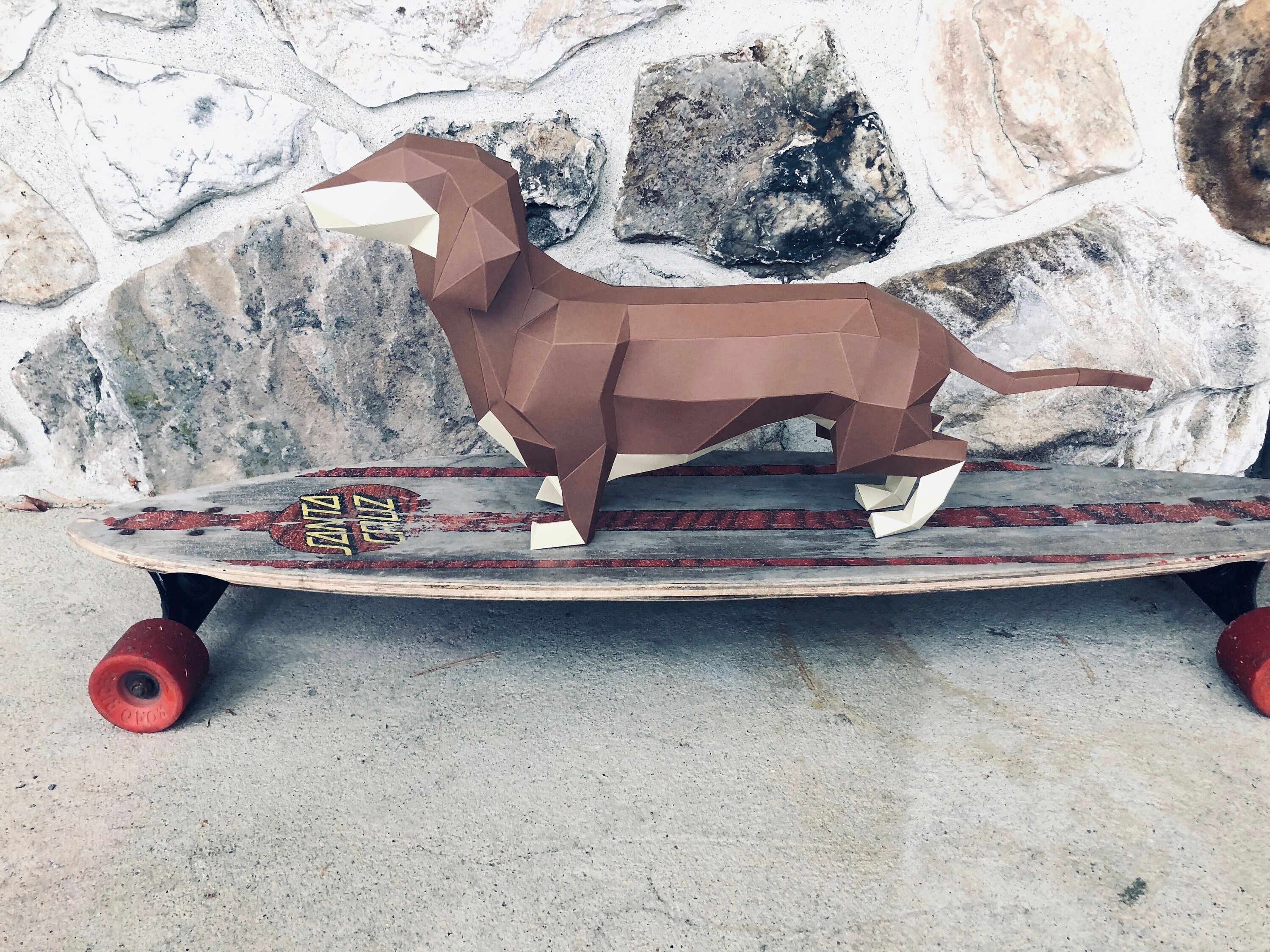 Dachshund Dog Papercraft. With This Purchase You Get SVG and - Etsy