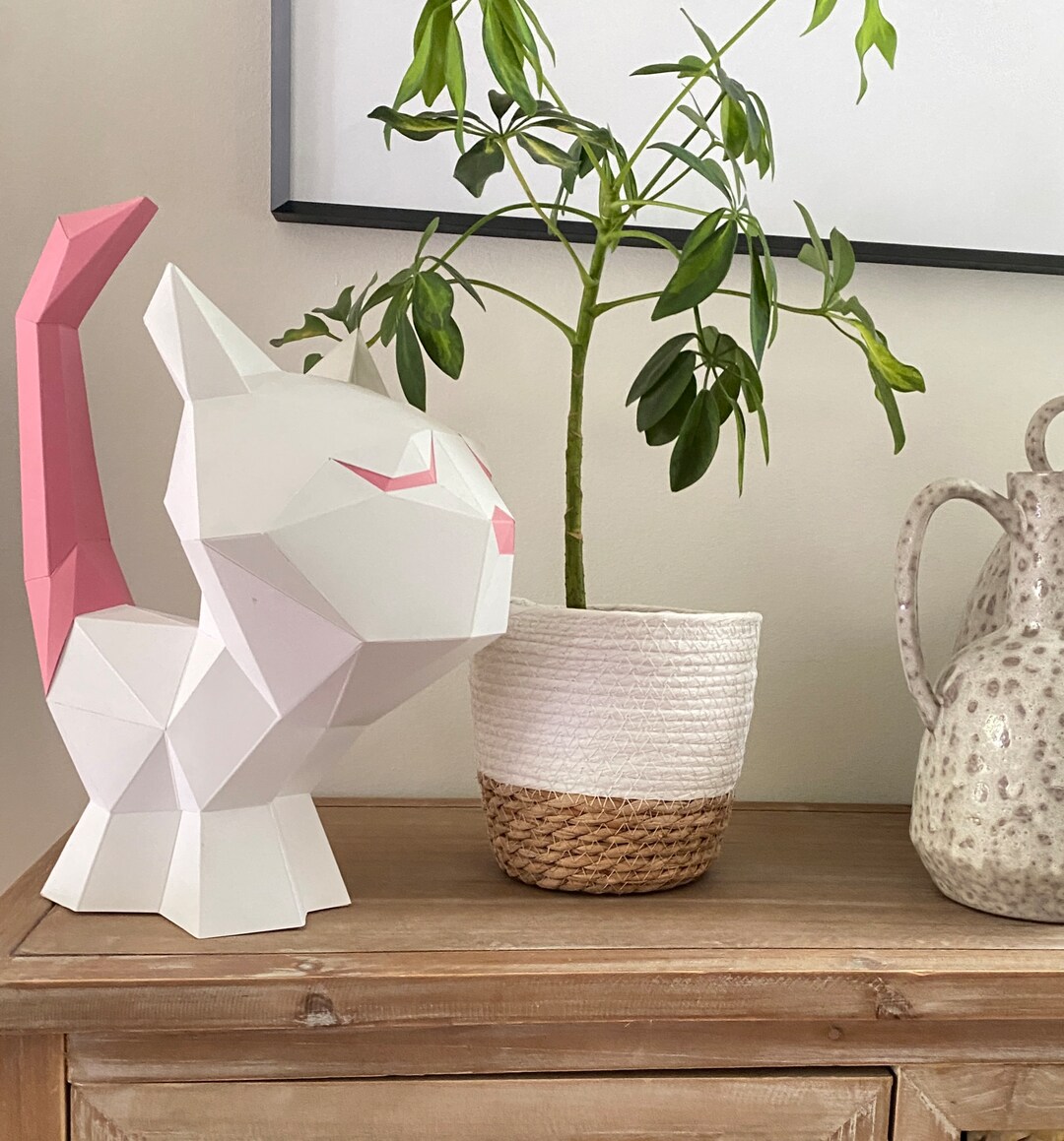 Cay Baby Cat 3D Papercraft. You Get a PDF Digital File Templates and ...