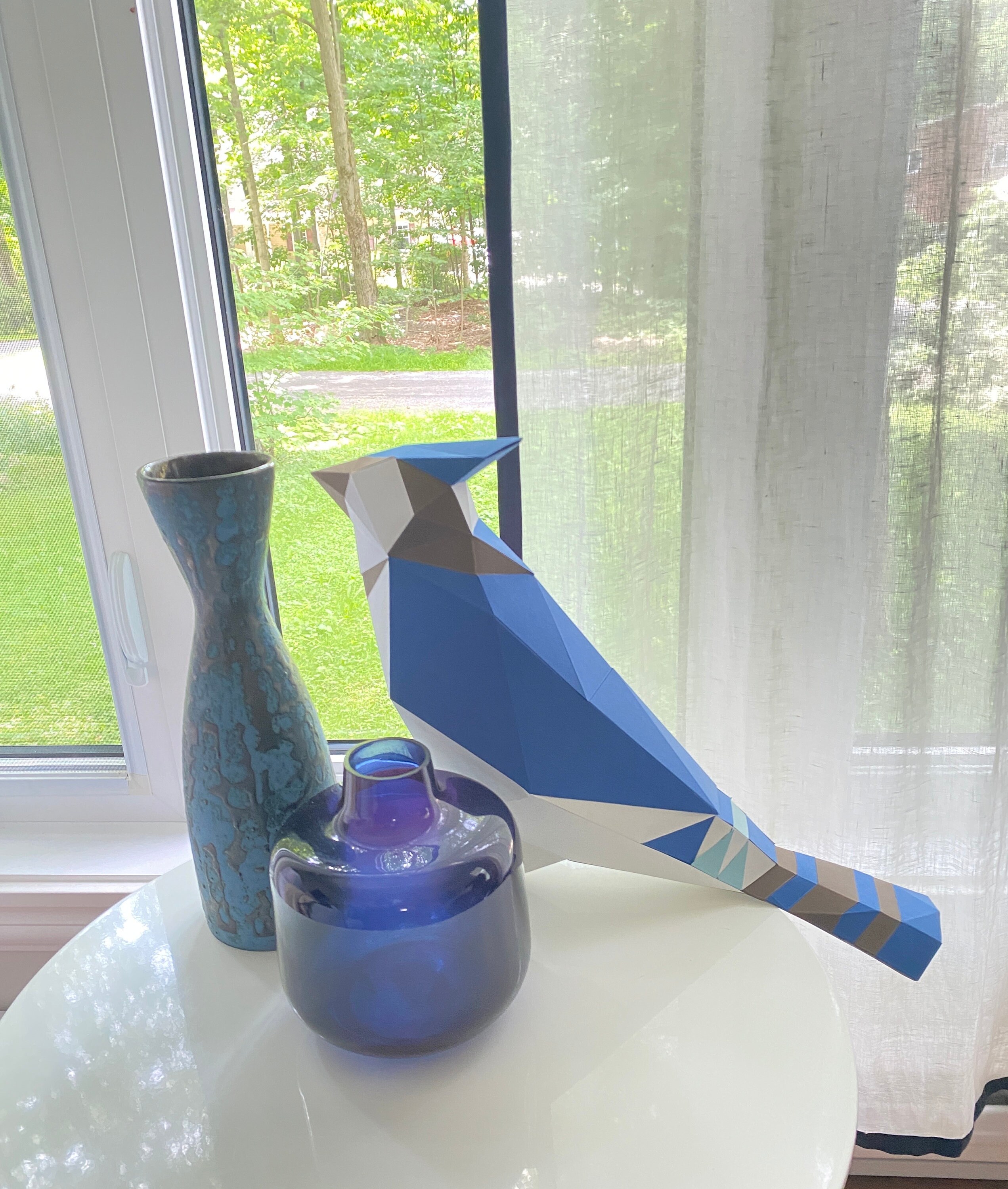 Blue Jay Bird 3D Papercraft. You Get SVG and PDF Digital File Templates ...