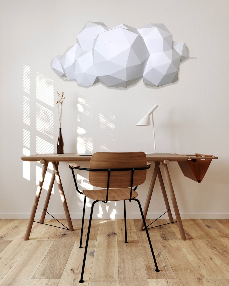 Cloud Full 3D Papercraft. Big - Option to Print on A3 Size Cardstock ...