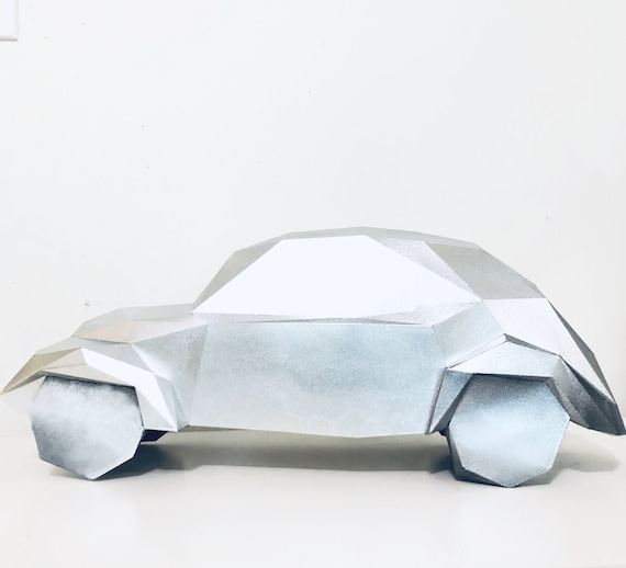 Papercraft Beetle Side View