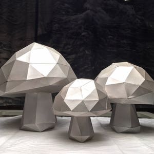 Giant Mushrooms 3D Papercraft. You Get New Improved SVG and PDF Digital ...