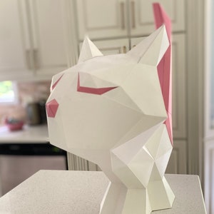 Cay Baby Cat 3D Papercraft. You Get a PDF Digital File Templates and ...