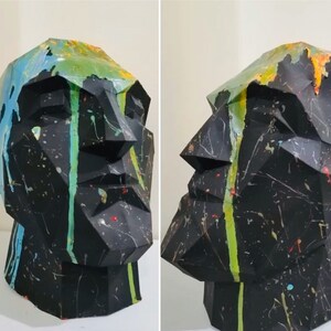 Head 3d Papercraft. You Get a PDF Digital File Template and ...