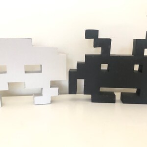 Space Invaders 3d Papercraft Model. You Get 2 Different PDF Digital ...
