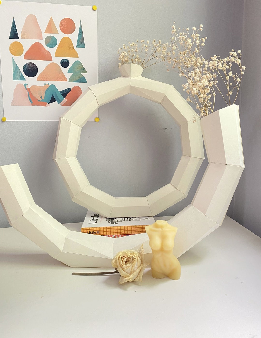 Vases 3D Papercraft. 3 Different Modern Patterns. You Get SVG and PDF ...