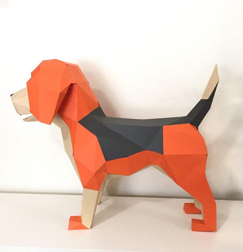 Joe BEAGLE 3d Papercraft. With This Purchase You Get PDF Digital ...