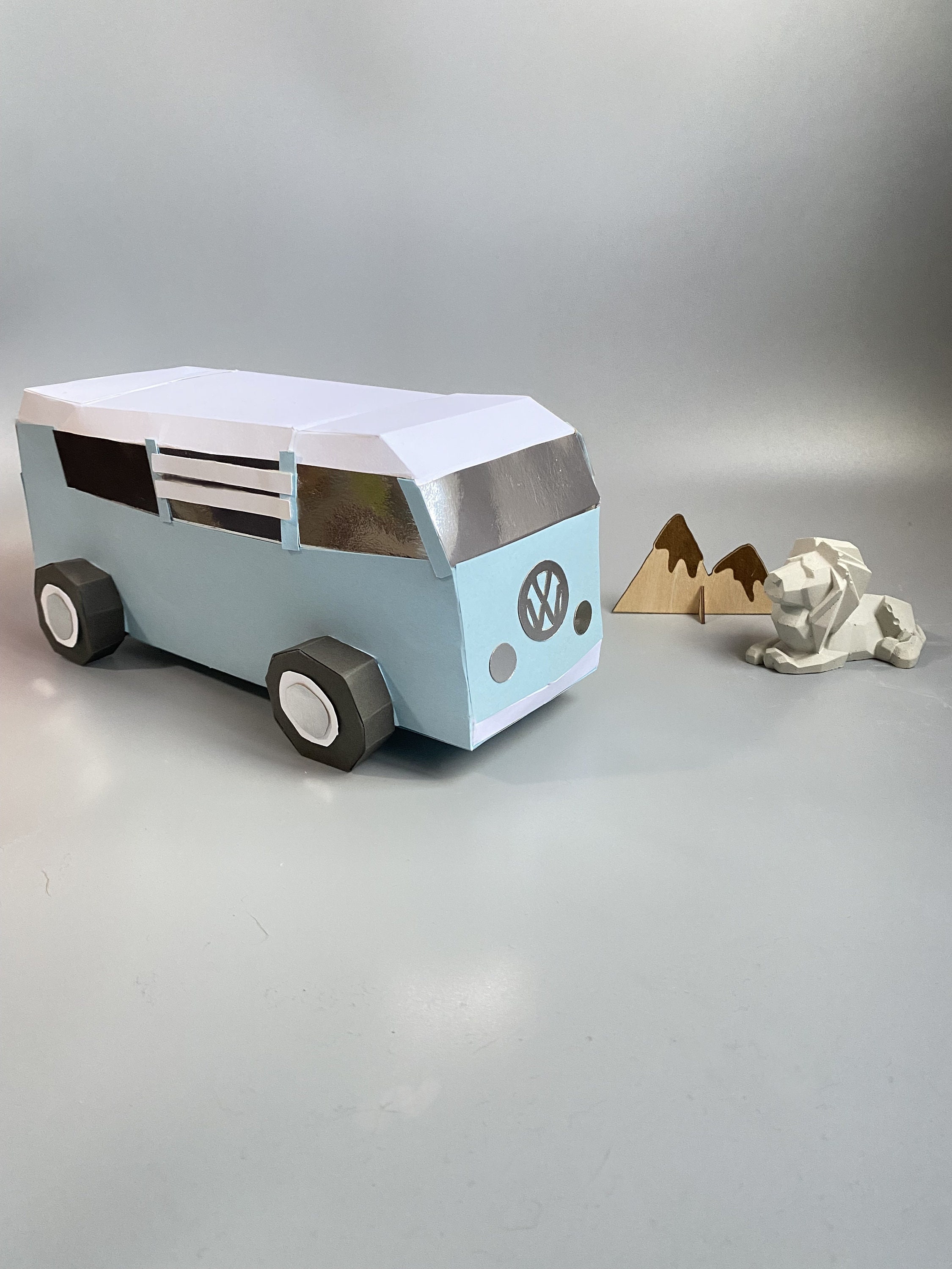 Camper Van 3D Papercraft. Lowpoly Paper Get PDF Digital File - Etsy Canada