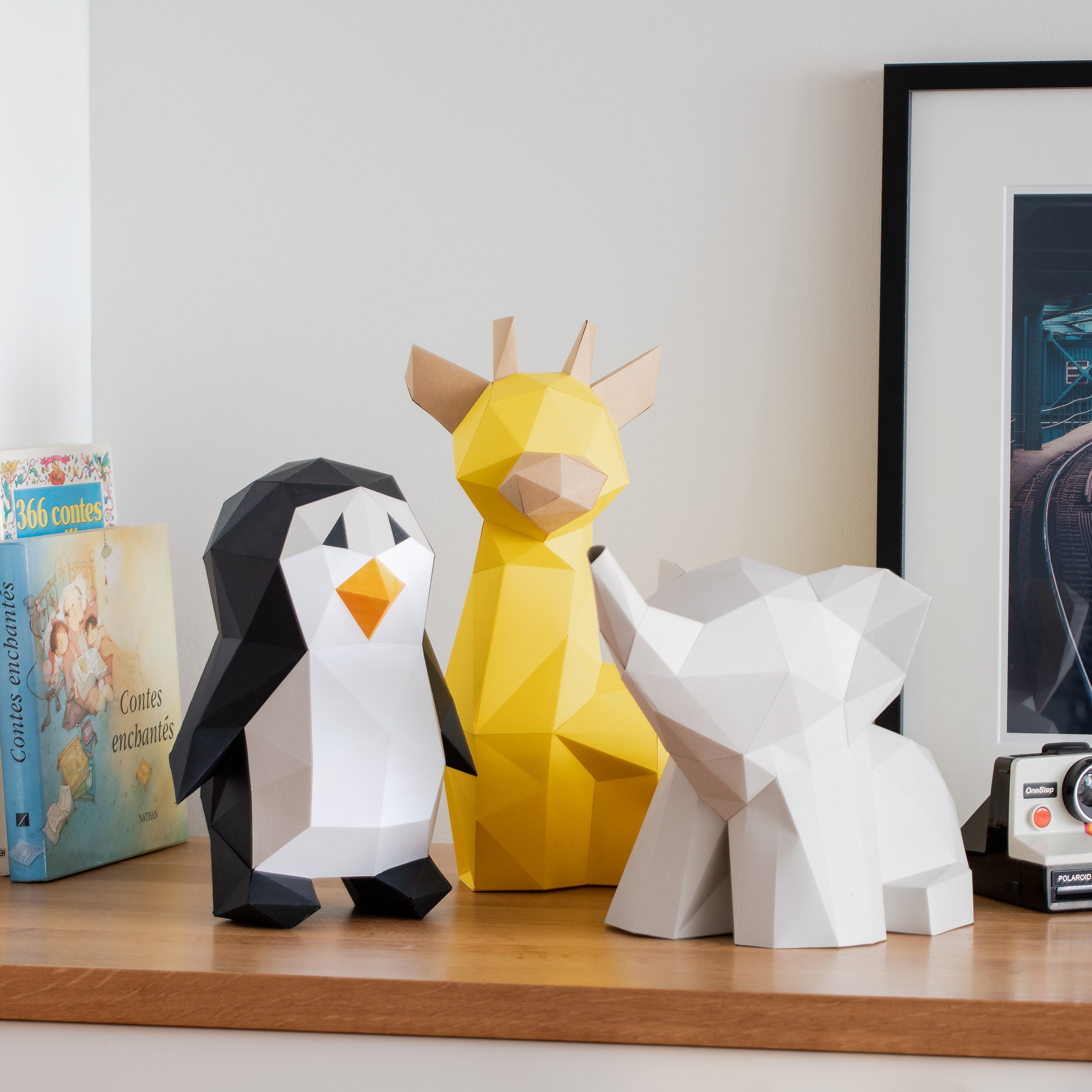 Trio Babies Animals Pack Papercraft. PDF SVG Digital | Etsy