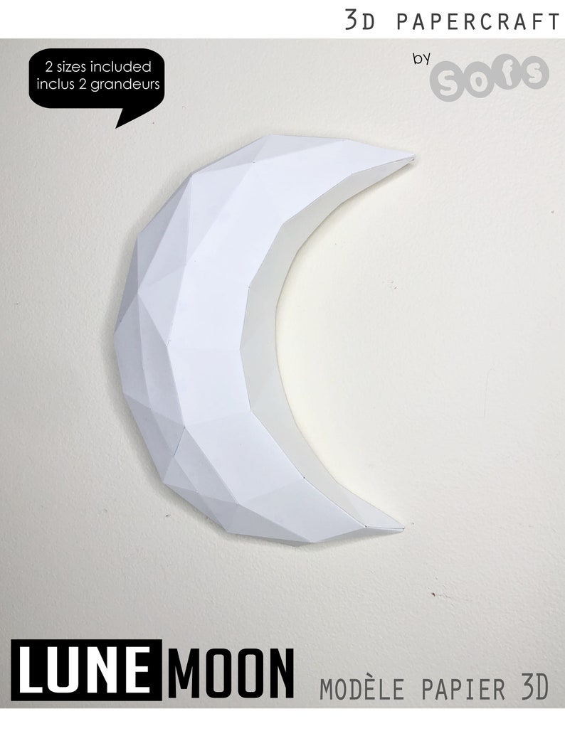 Weather Bundle 3D Papercraft. You Get Cloud, Sun, Moon, Snow, PDF ...